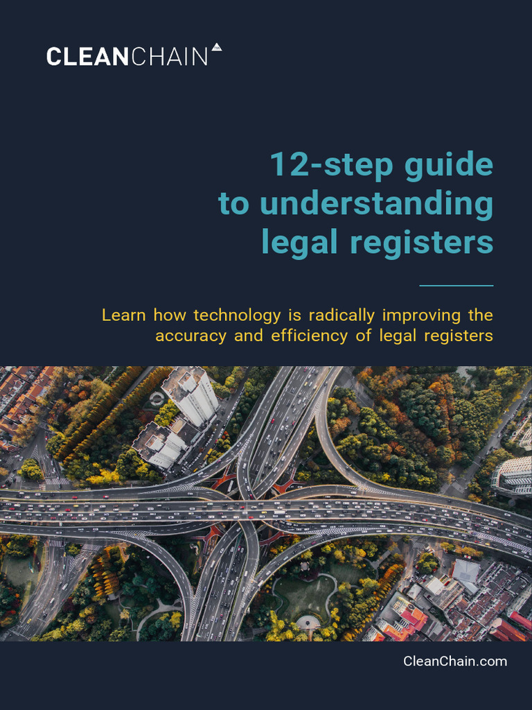 The 12-Step Guide To Legal Registers | PDF | Regulatory Compliance | Risk