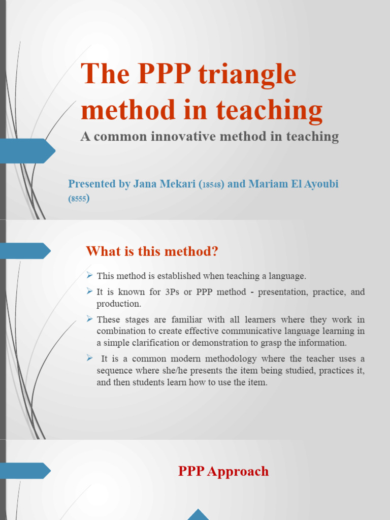 Understanding the PPP Teaching Method | PDF | Teachers | Second Language