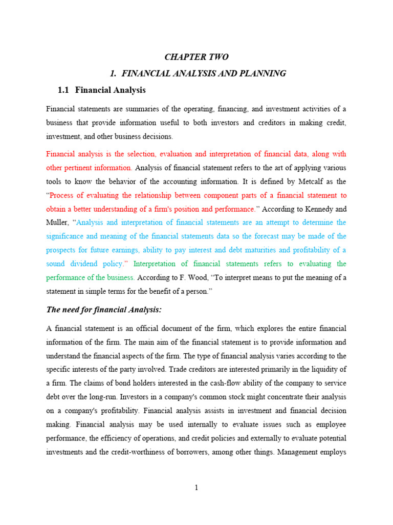 FM I Chapter Two | PDF | Leverage (Finance) | Price–Earnings Ratio