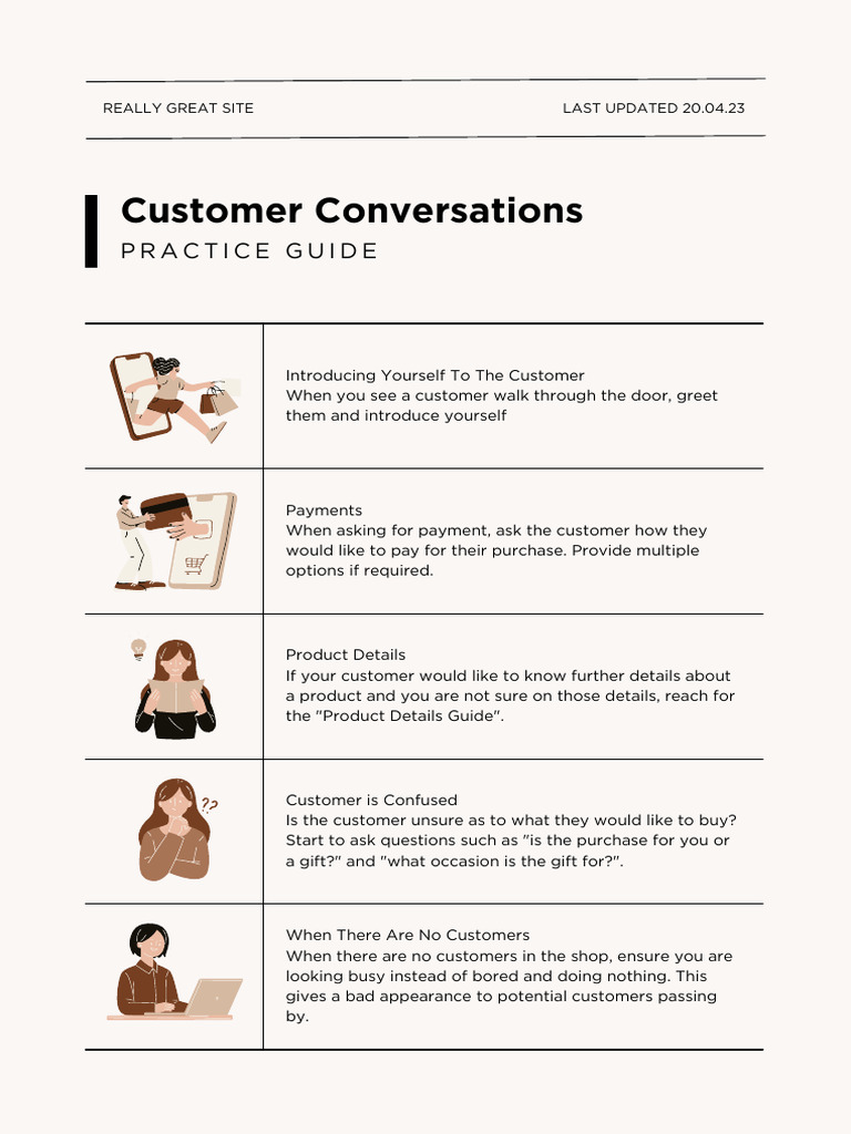 Beige Professional Practice Guide List For Business Employees Flyer A4 ...