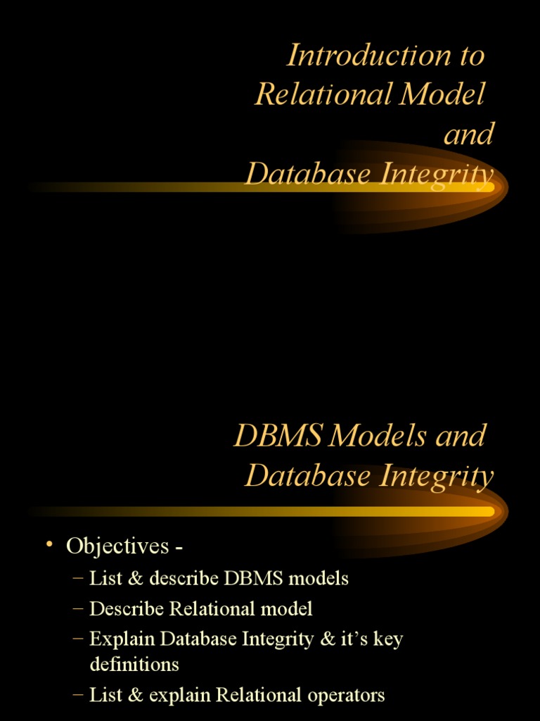 02 Dbmsmodels | PDF | Relational Model | Databases