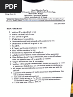 Gully Cricket 2023 - Rules and Regulations | PDF | Cricket | Bowling (Cricket)