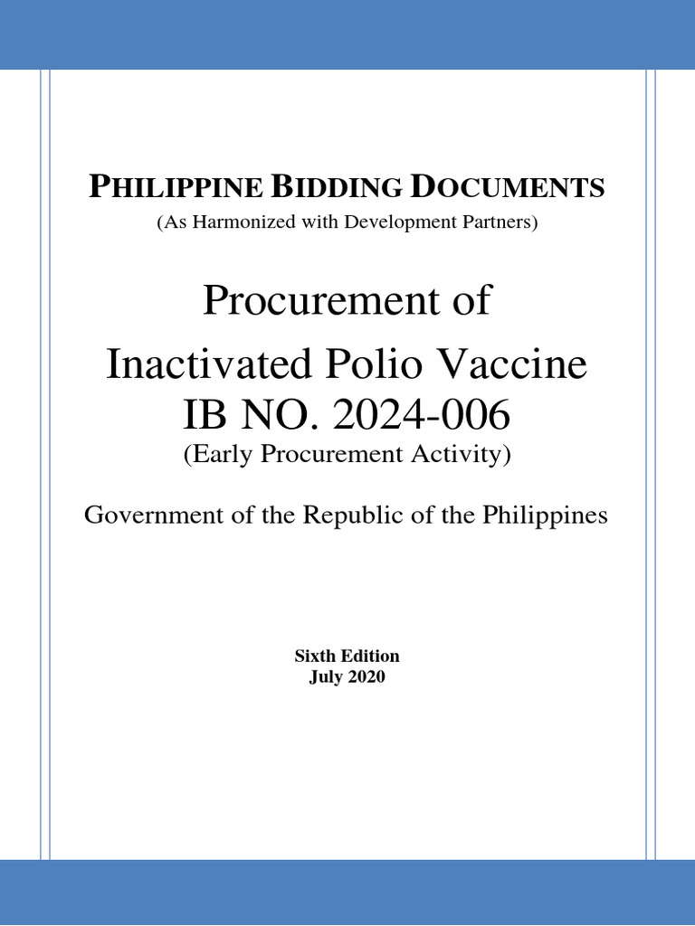PBD 2024-006 Ipv | PDF | Procurement | Business