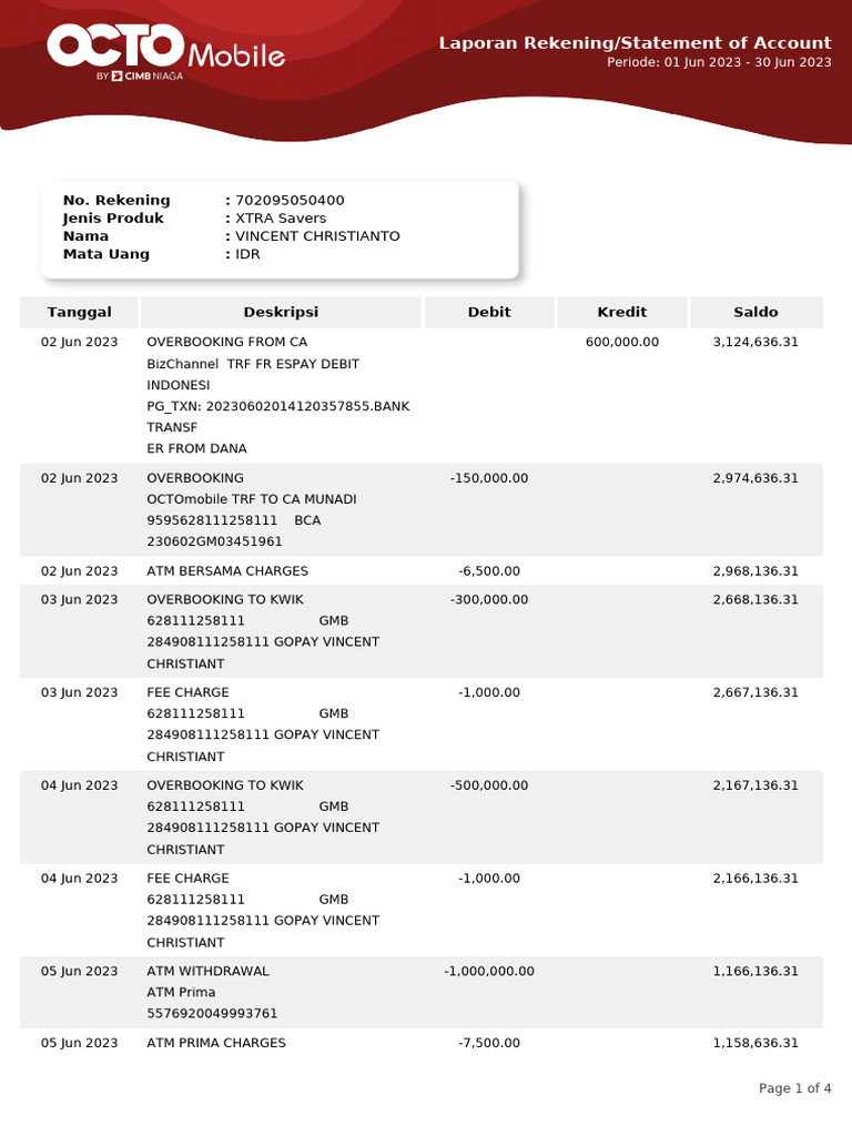CASA Statement Jun2023 19062023150408 | PDF | Financial Services | Computing