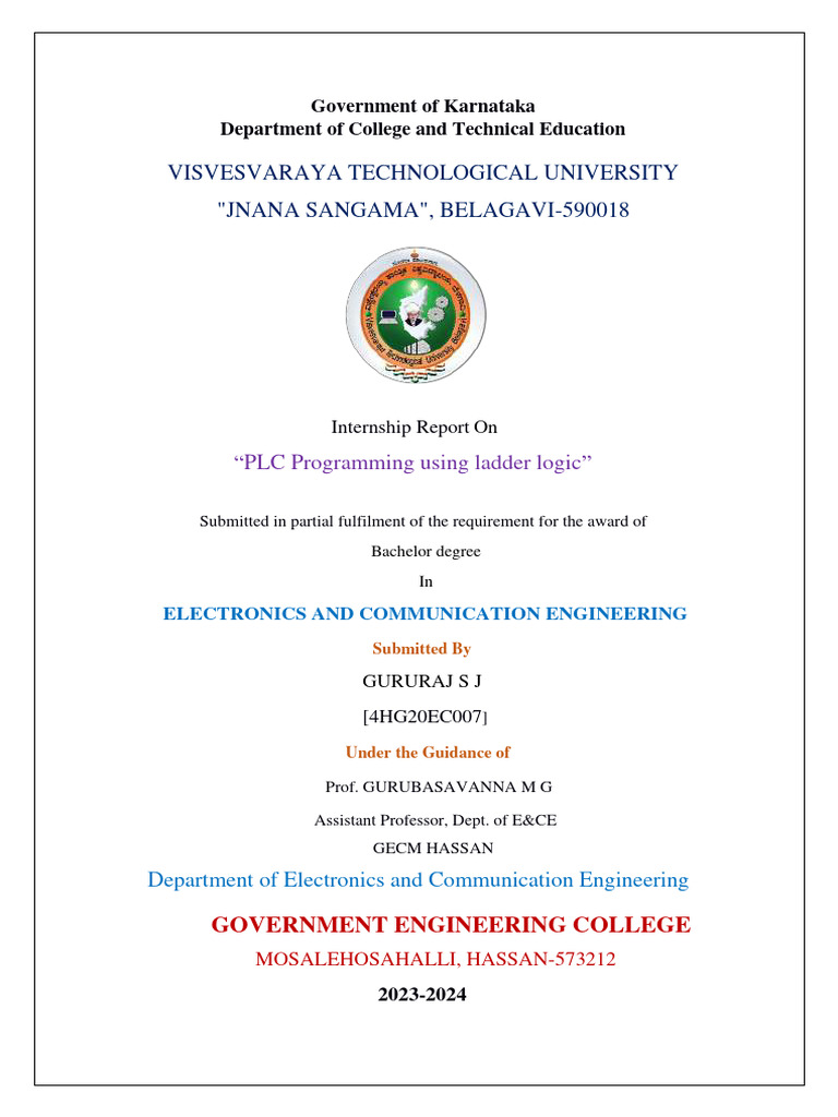 Gururaj Front Sheet Pdf Engineering Educational Stages