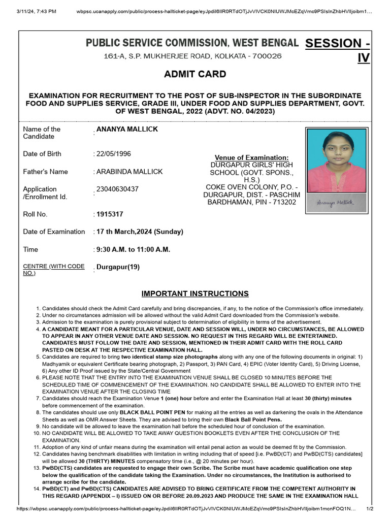 WB PSC Foods I Admit | PDF