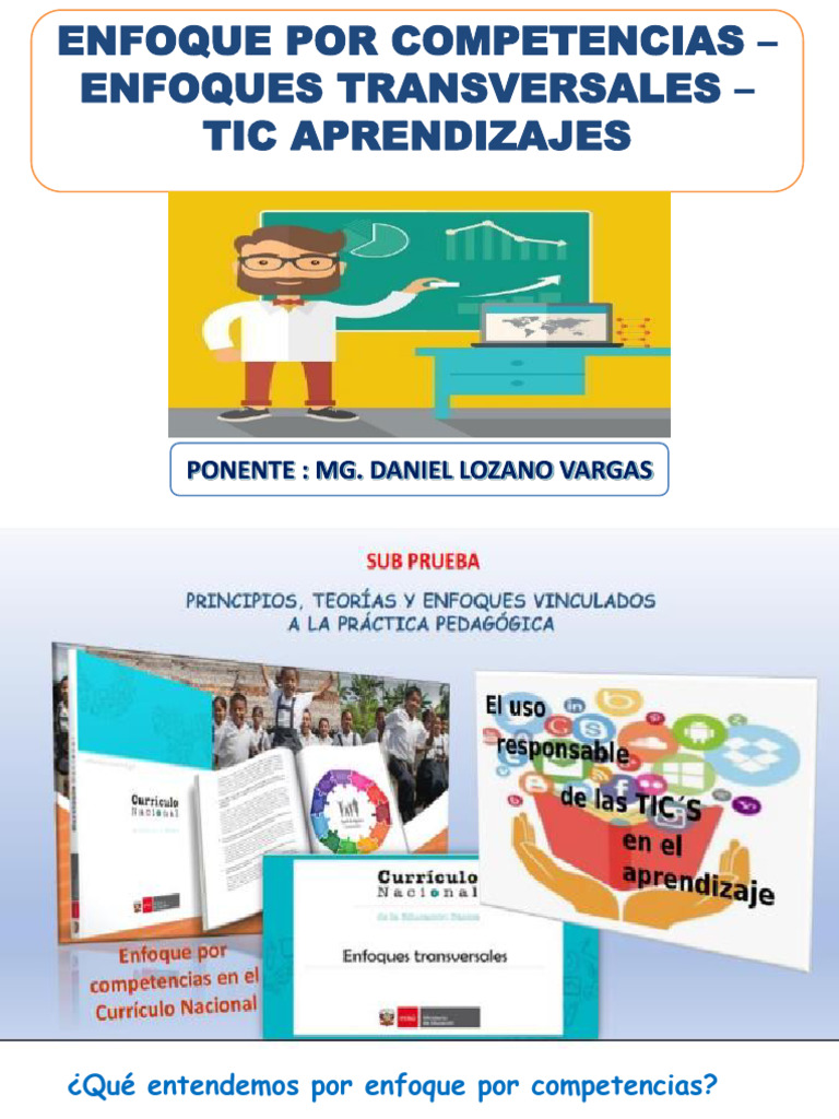 Enfoque Compet-Enfoques Transv-Tics Aprend | PDF | Enseñando | Maestros