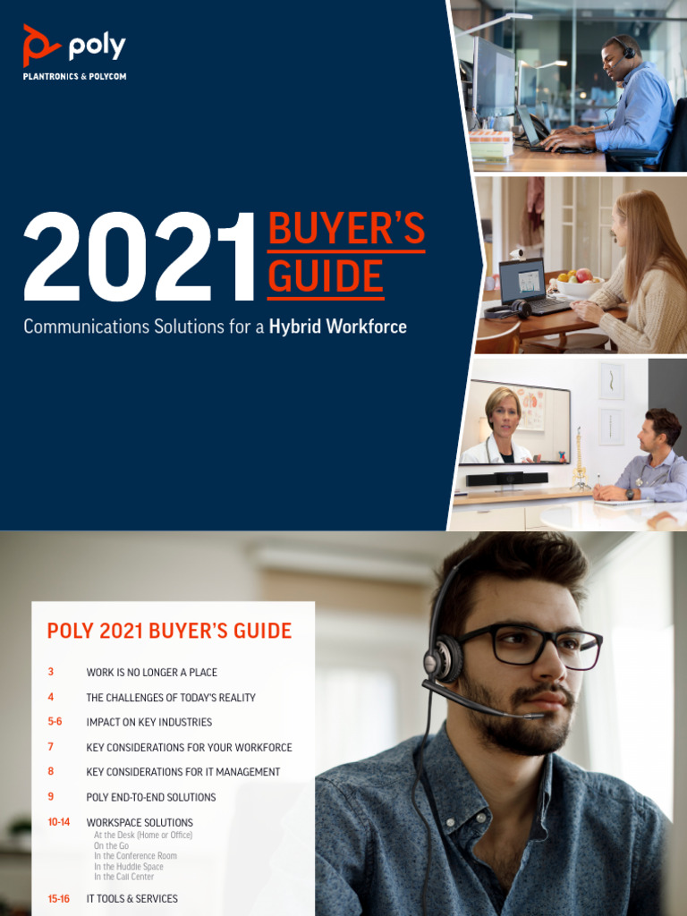 Poly Hybrid Workforce Solutions Guide | PDF | Cloud Computing | Computer Security