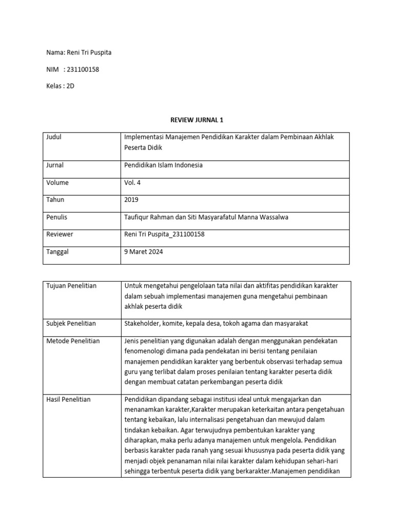 Review Jurnal PPD | PDF | Pengembangan Diri