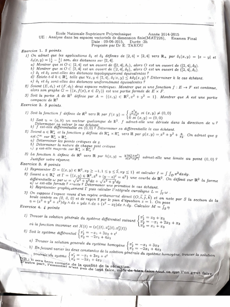 Ana Vect SN 2014-2015 | PDF