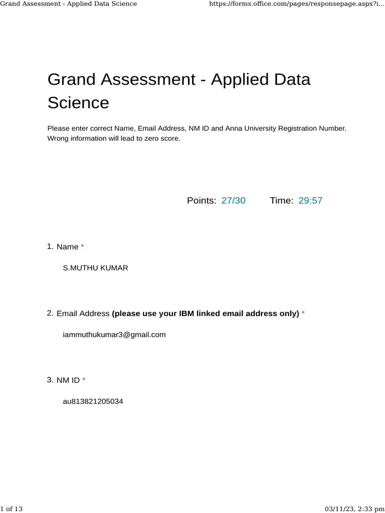 Grand Assessment - Applied Data Science | PDF | Machine Learning ...