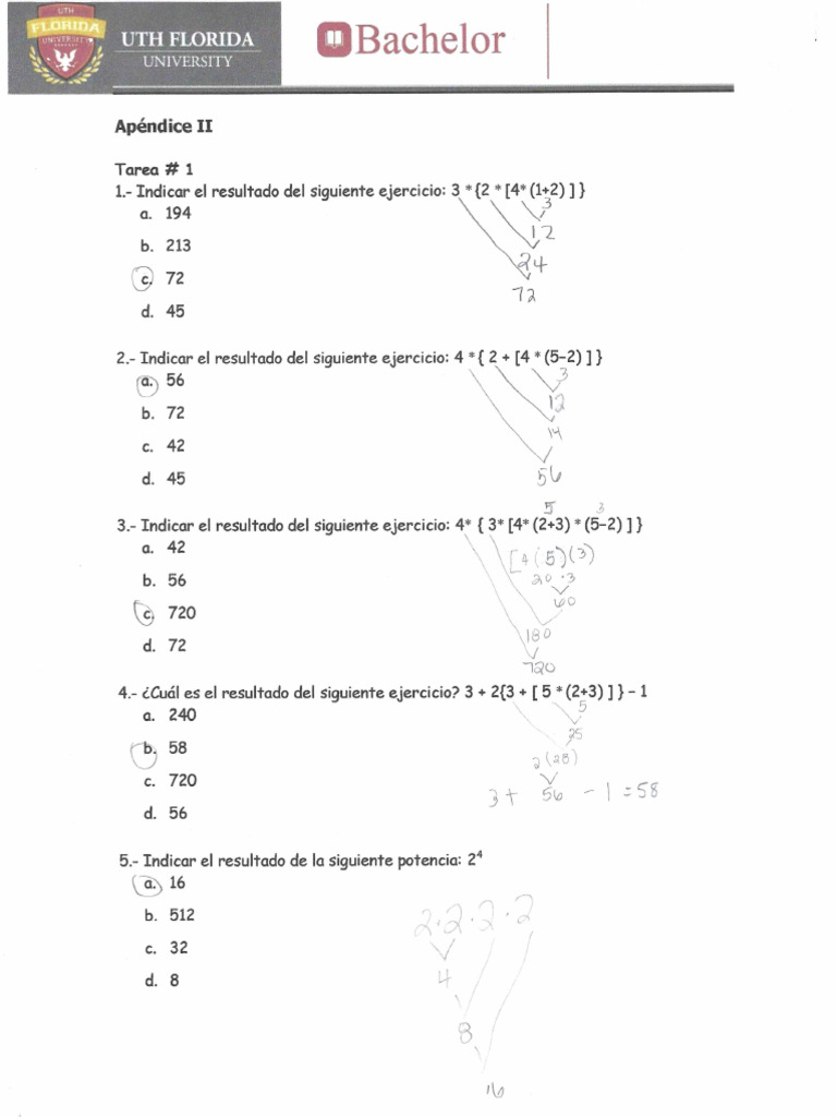 Tarea # 1 Matematicas Modulo 1 | PDF