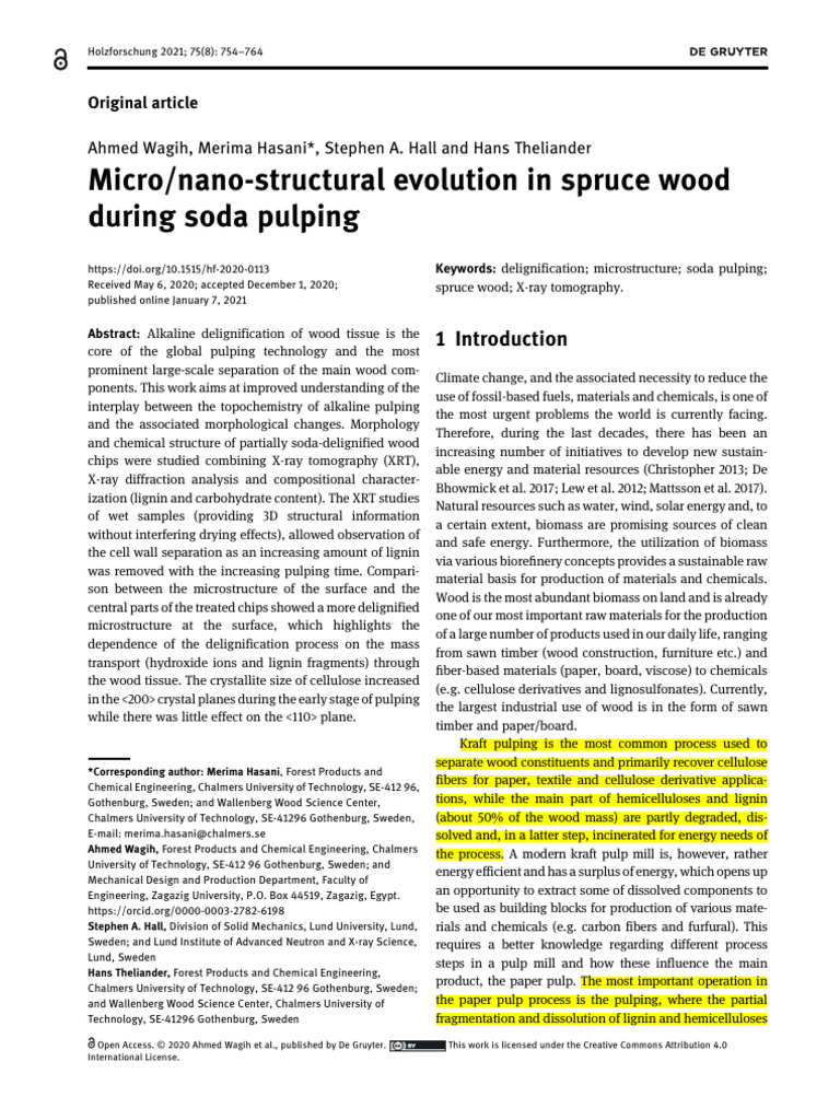 Inter | PDF | Pulp (Paper) | Wood