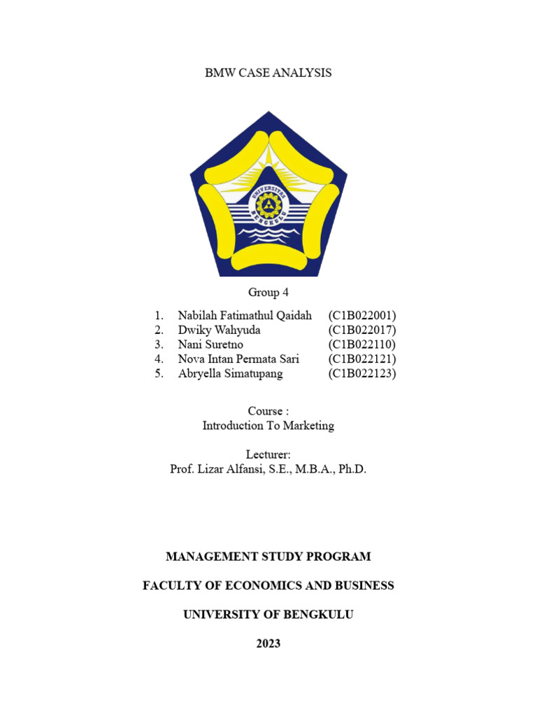 BMW CASE ANALYSIS | PDF | Bmw | Brand
