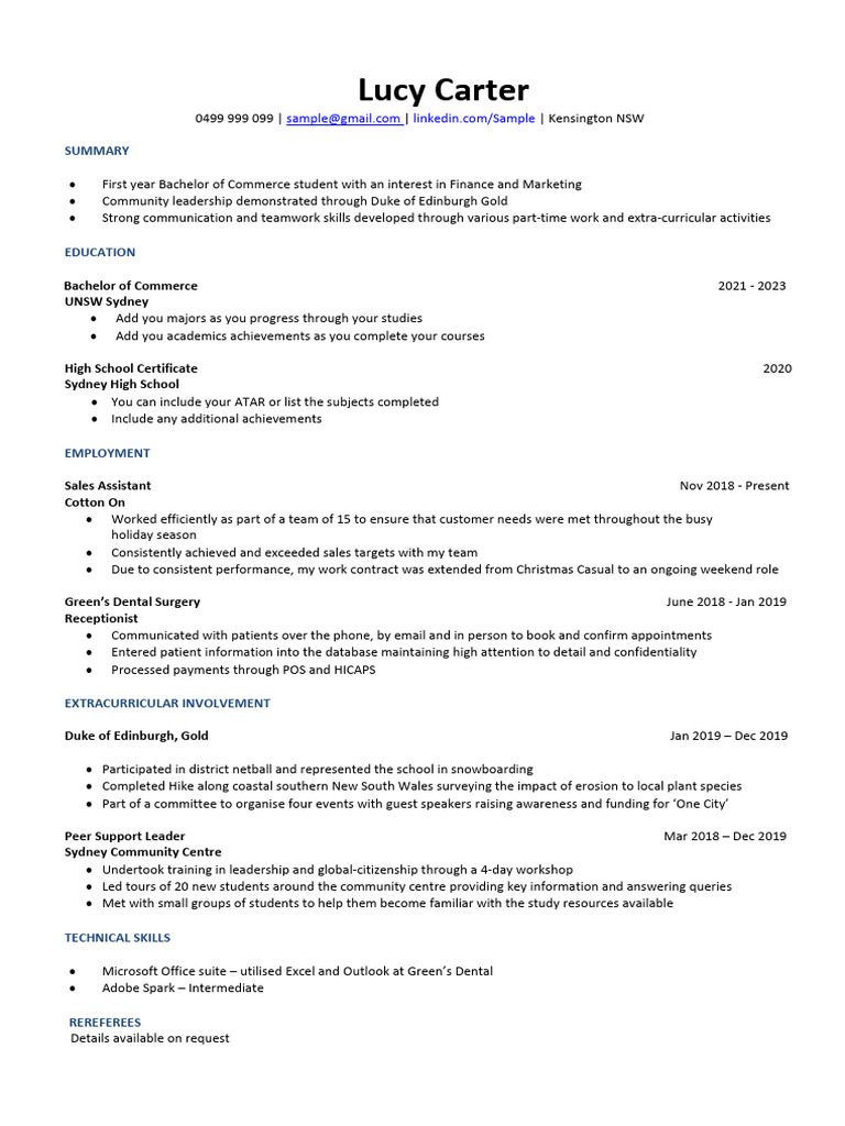 Sample Resume | PDF