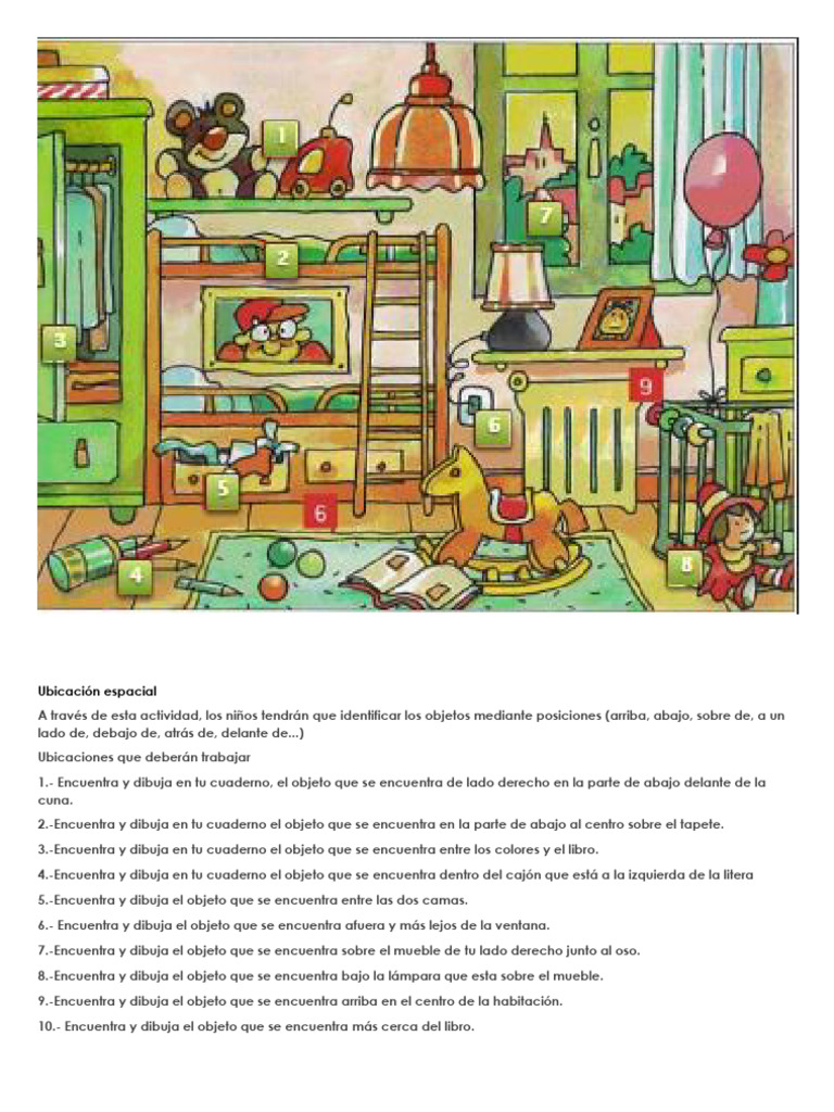 Actividades de Ubicación Espacial para Preescolar | PDF | Filosofía ...