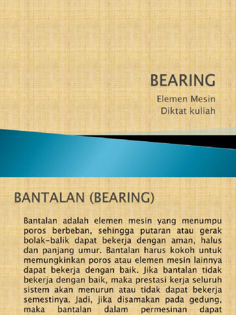 Bearing PPT | PDF