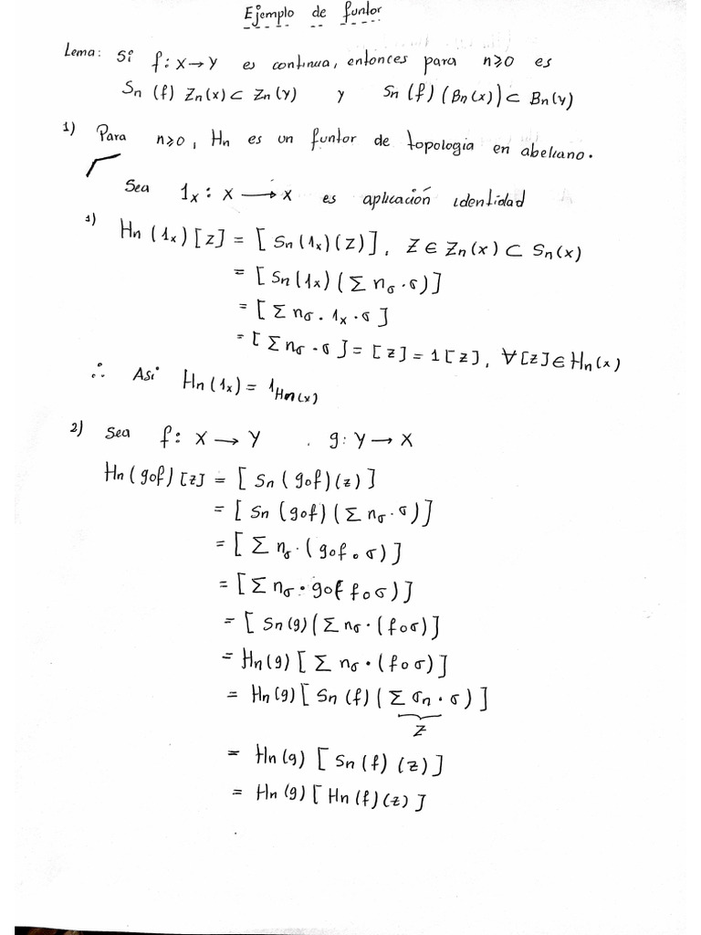 Ejemplo de Funtor | PDF
