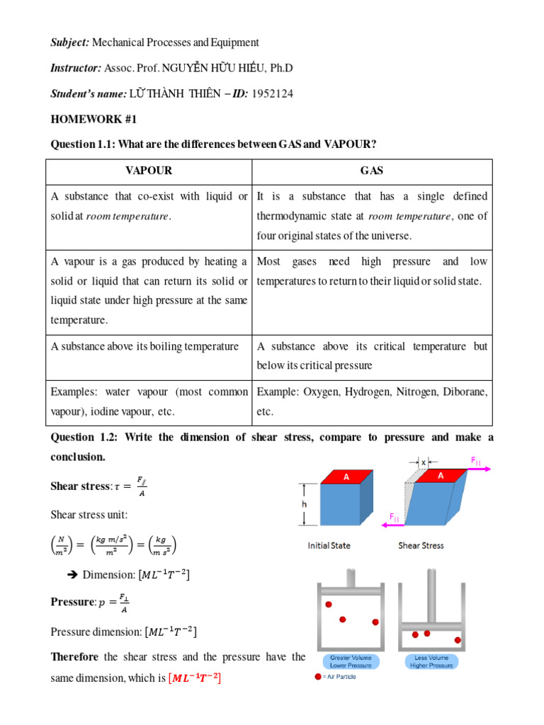 Homework Problems | PDF | Liquids | Gases