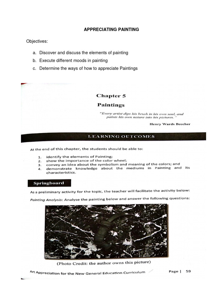Lesson-1.-Appreciating-Painting | PDF | Paintings | Still Life