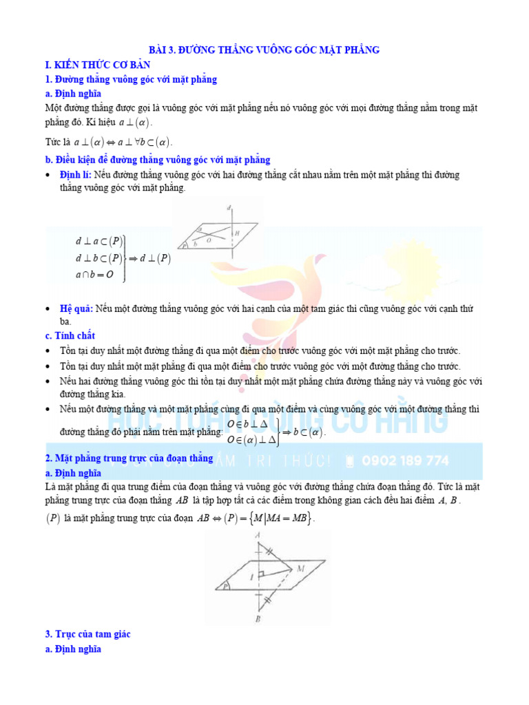 11. BTVN ĐT vuông góc với mặt phẳng | PDF