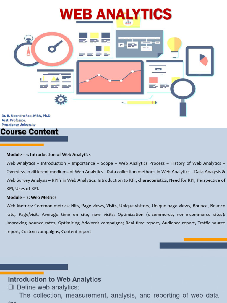 Web Analytics Module-1 | PDF | Analytics | World Wide Web Web Analytics Module-1 | PDF | Analytics | World Wide Web