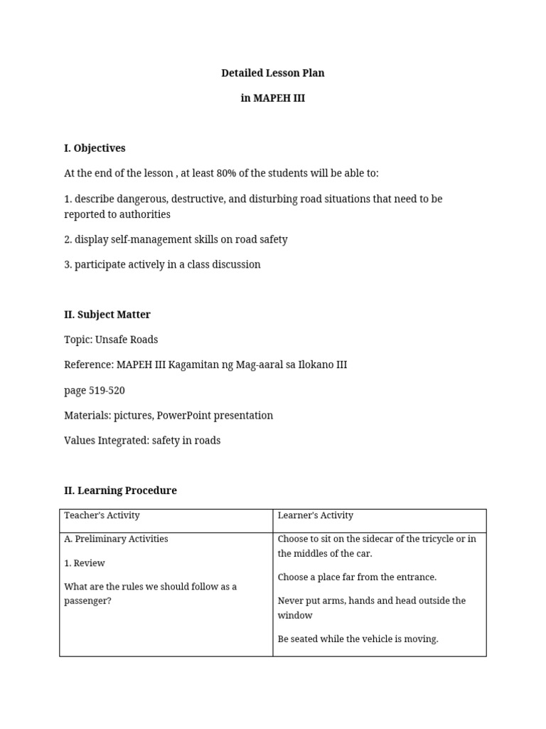 DLP - Hazzards in Community | PDF | Learning | Behavior Modification