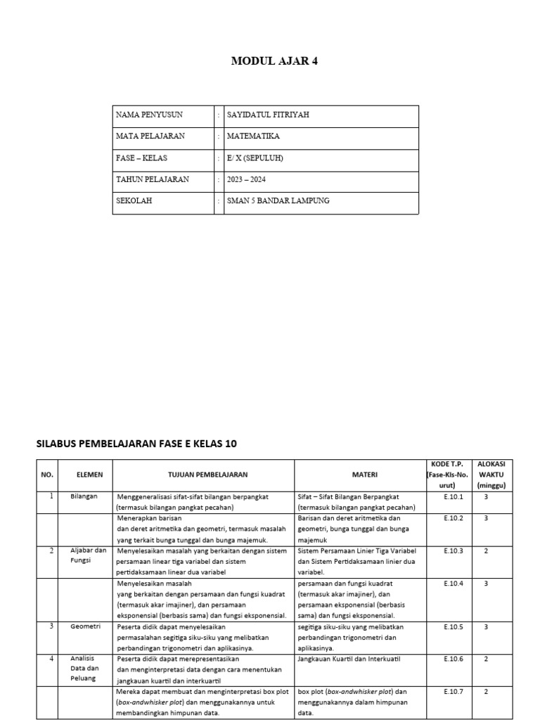Modul Ajar Statistika | PDF | Sains & Matematika | Komputer