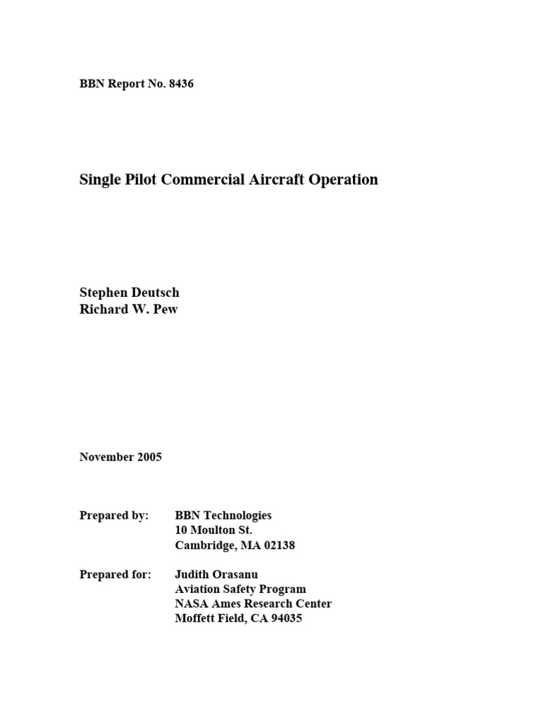 AA1572 Crash: Single Pilot Operations Analysis | PDF | Speech ...