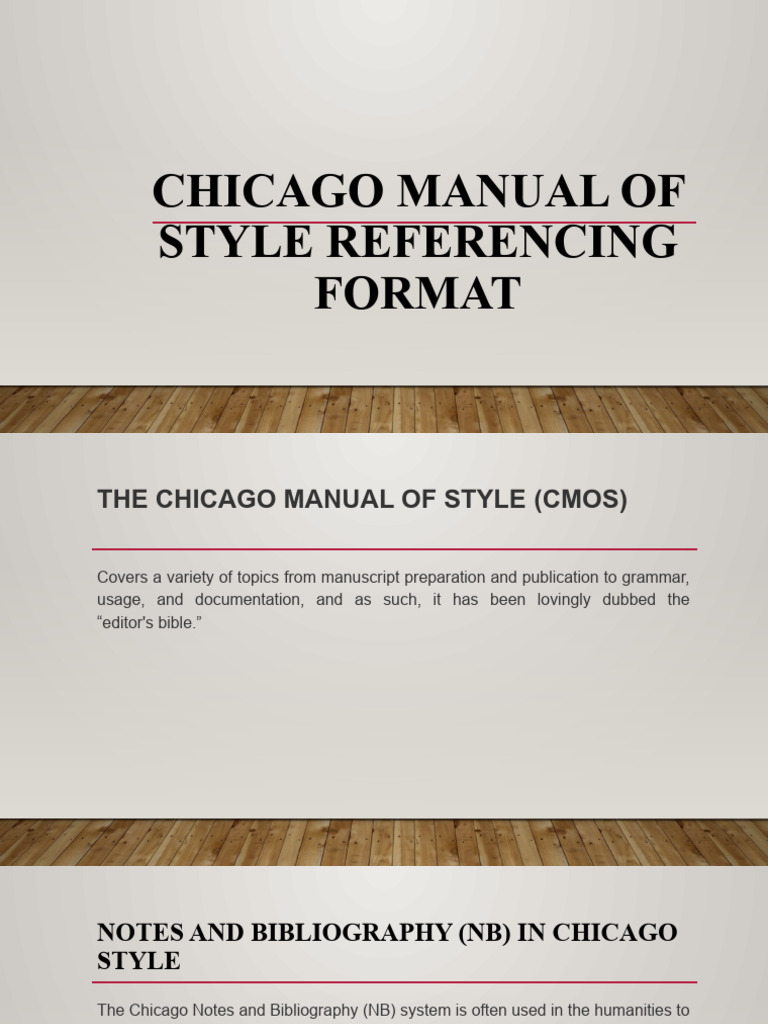 Chicago Manual Referencing Format | Download Free PDF | Citation ...