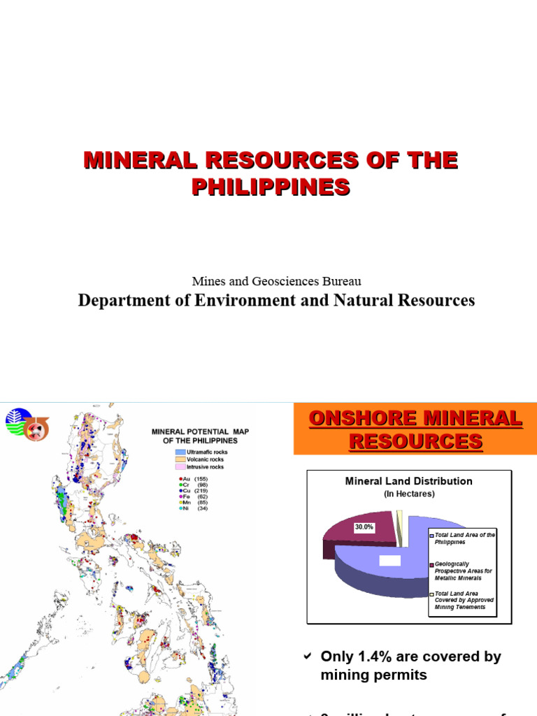 Philippines Mineral Resources Overview | PDF | Mining | Ore