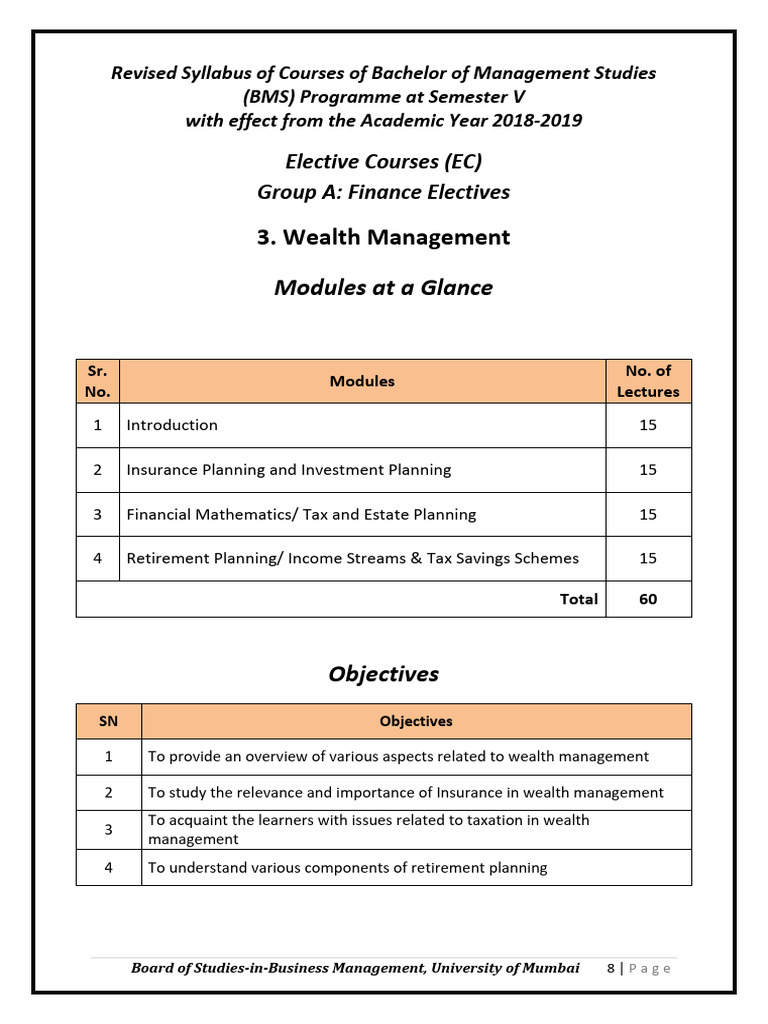 Wealth Management Pdf Taxes Wealth