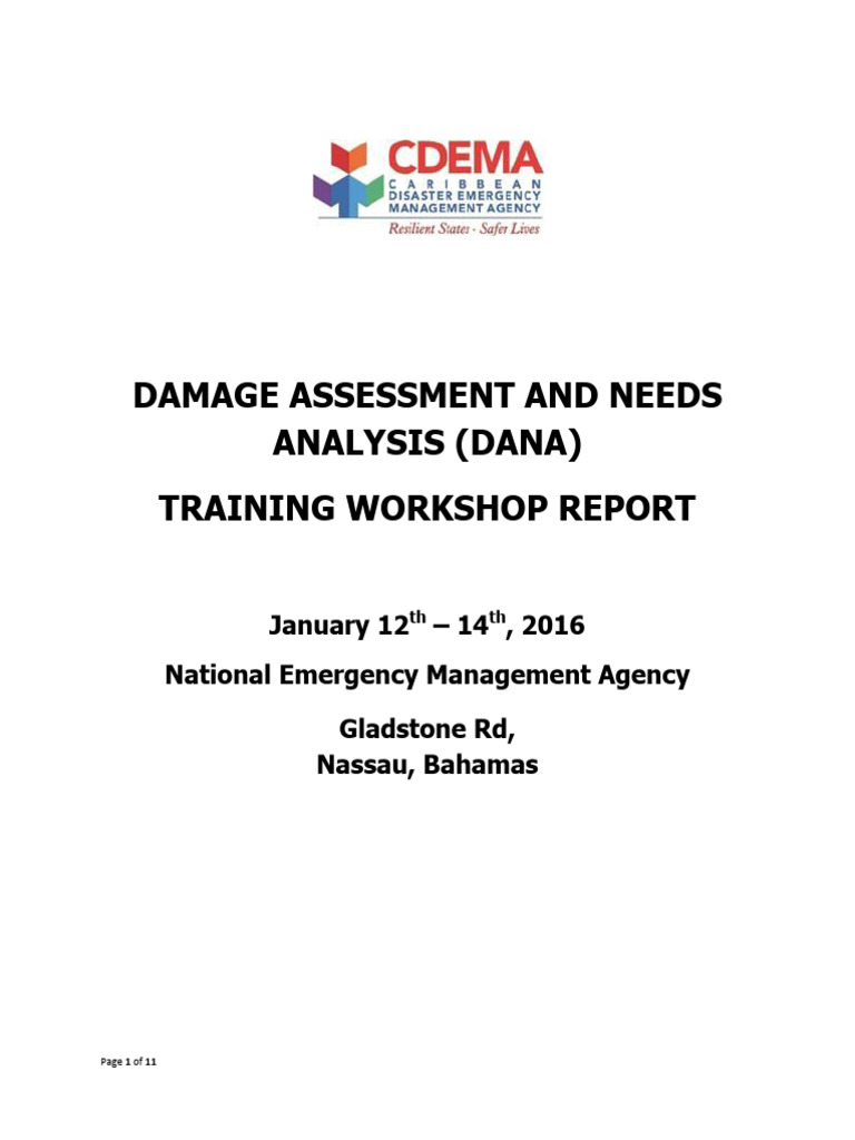 Final DANA Training Workshop Report | PDF | Vortices | Natural Hazards
