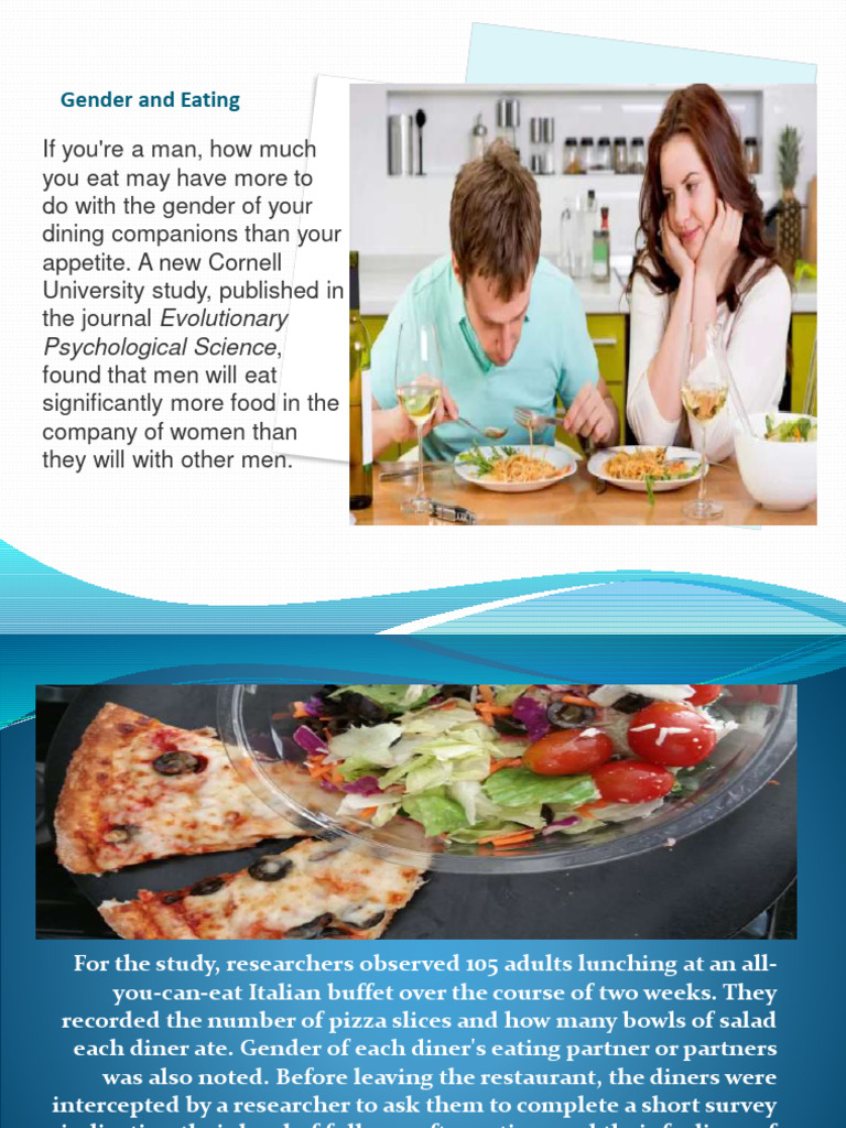 Gender and Eating | PDF | Eating | Meal