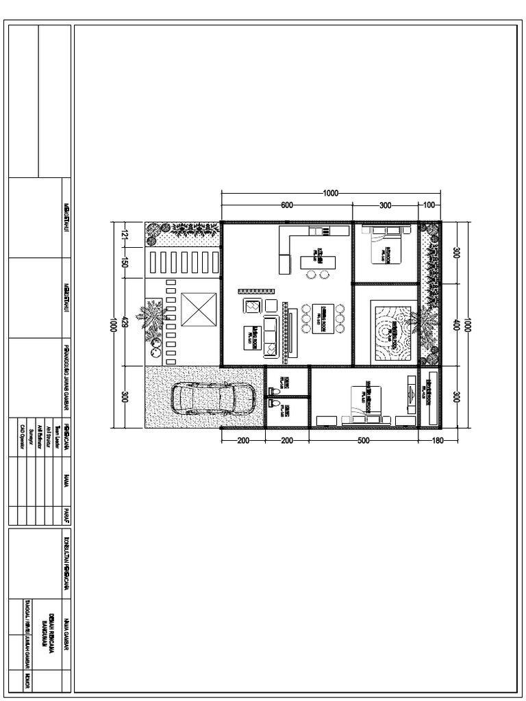 Denah Rencana Bangunan | PDF