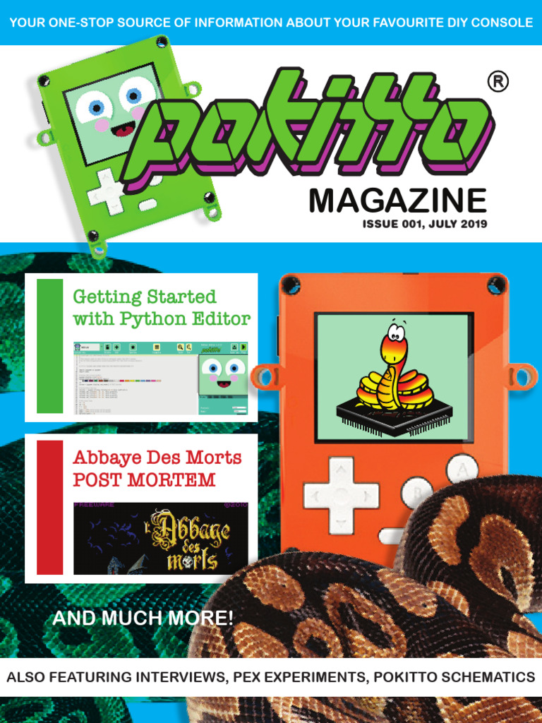 Pokitto-Magazine_Vol1_HR_WEB_REVISED | PDF | Python (Programming ...
