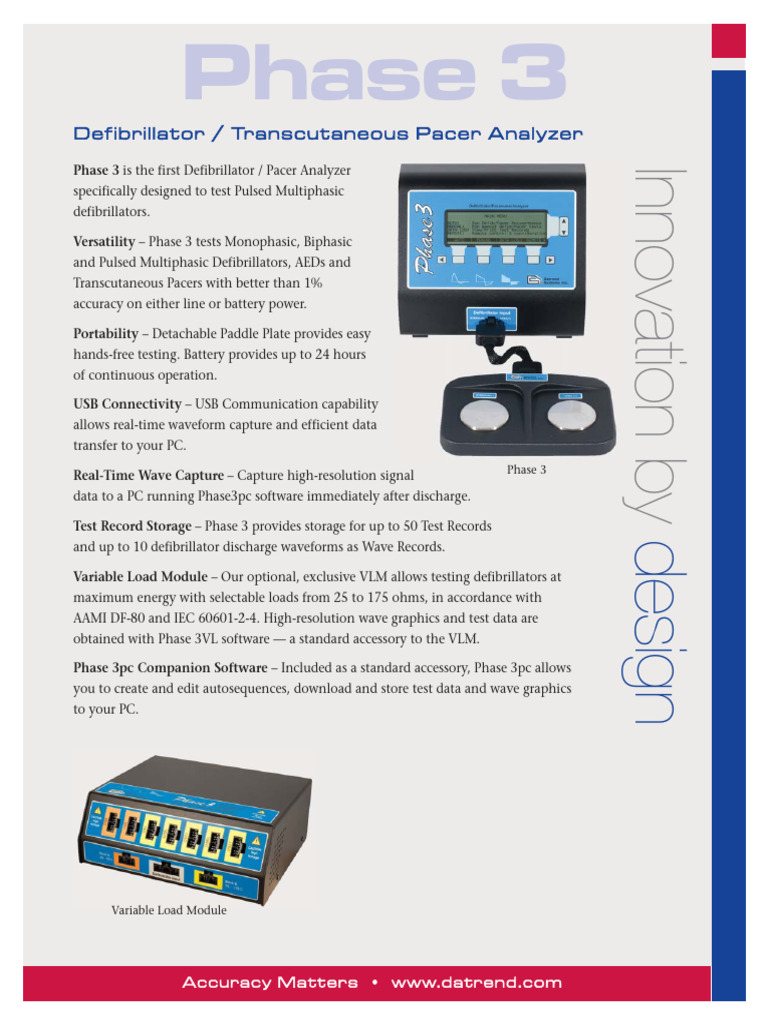 Phase 3 Defibrillator Analyzer Overview | PDF | Cardiology | Cardiac ...