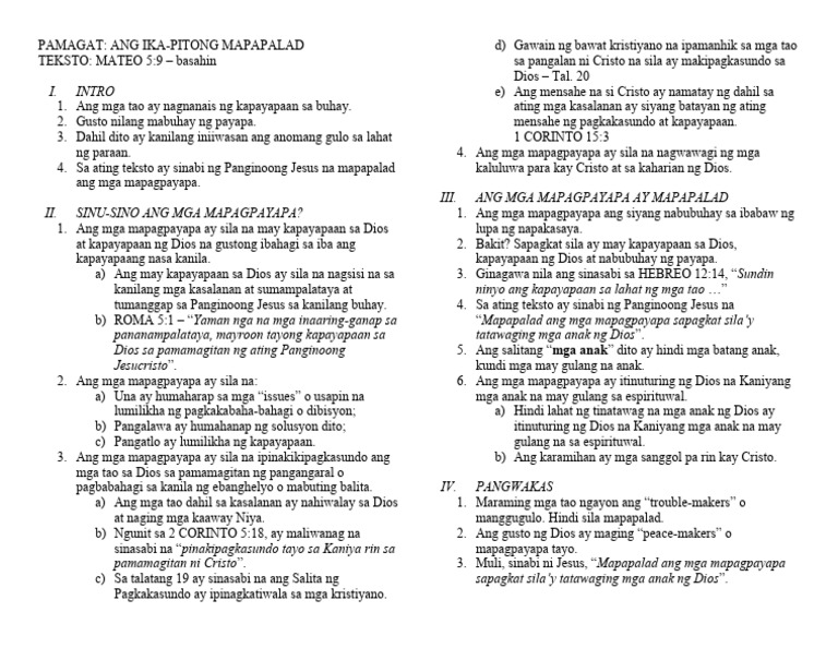 ANG IKAPITONG MAPAPALAD | PDF