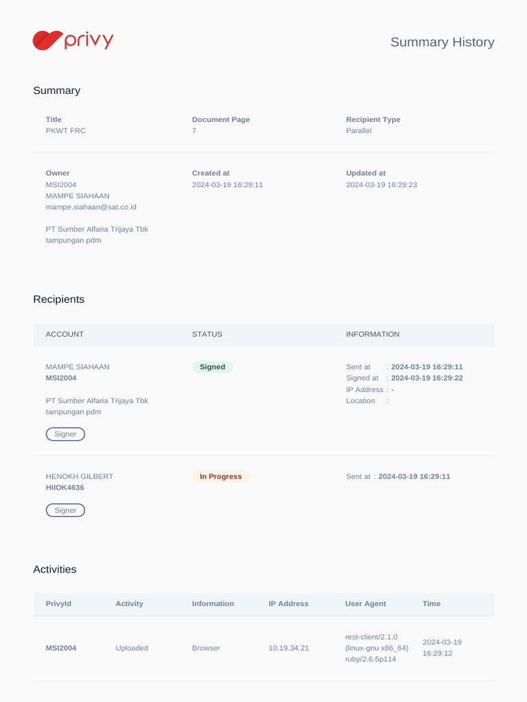 PKWT FRC Document Summary | PDF | Computer Networking | Internet