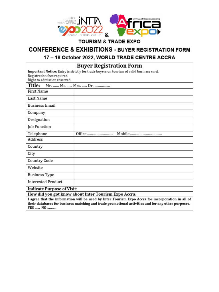 Buyer Registration Form | PDF | Service Industries