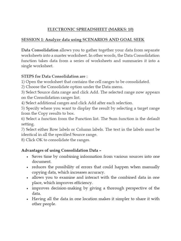 Electronic Spreadsheet | PDF | Spreadsheet | Hyperlink