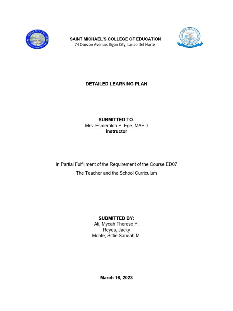 Detailed Lesson Plan English 2 | PDF | Plural | Grammatical Number