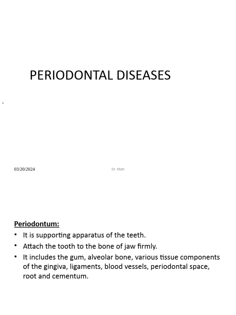 Understanding Periodontal Diseases and Anatomy | PDF | Periodontology ...