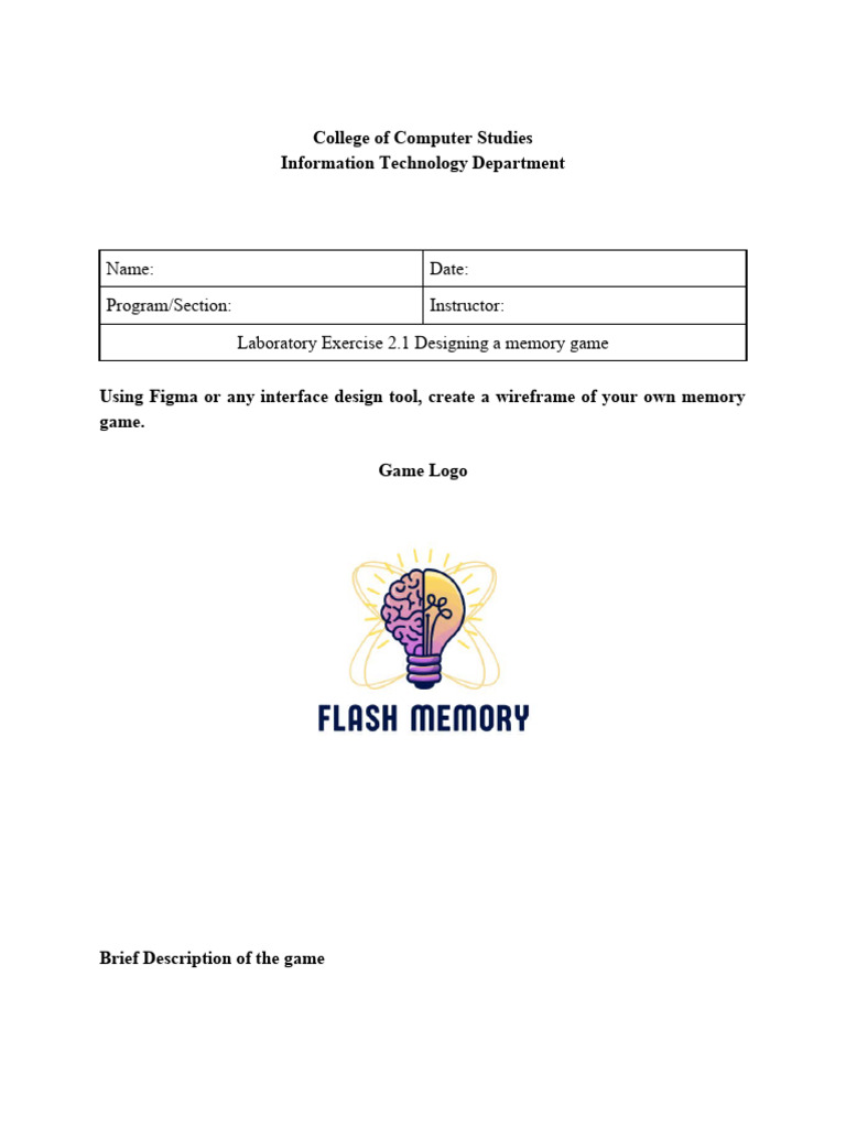 College of Computer Studies Information Technology Department | PDF