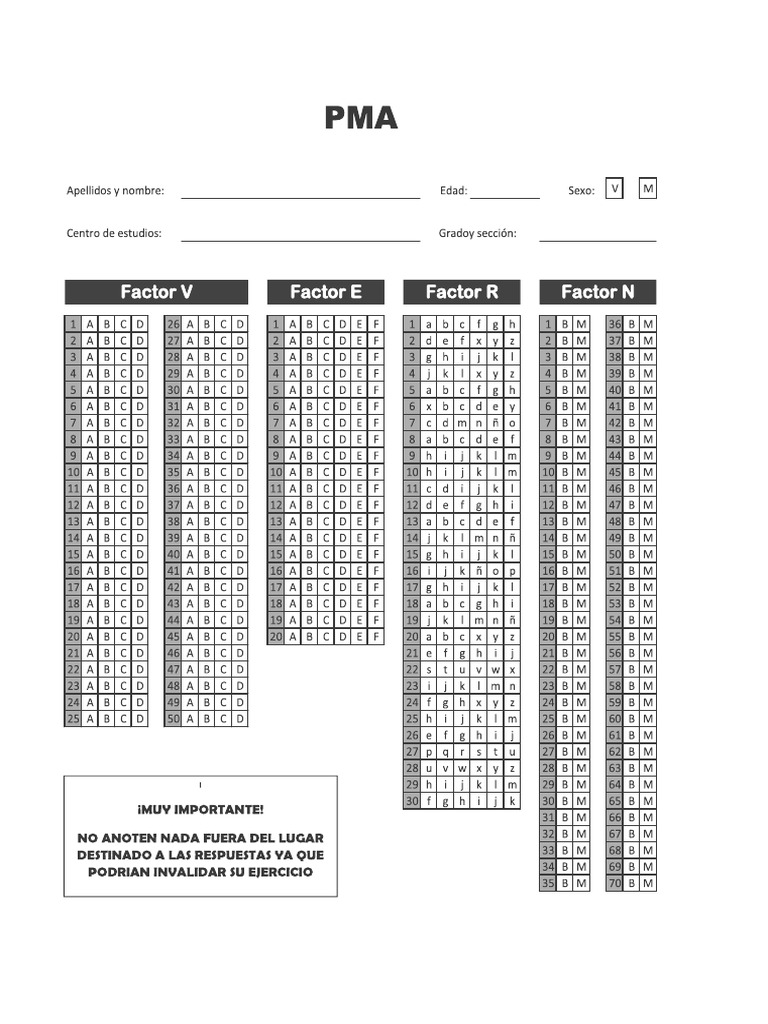 Plantilla Respuesta PMA | PDF