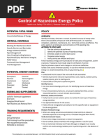 Alignment Checklist - SPS 101 Energy Isolation | PDF | Safety ...
