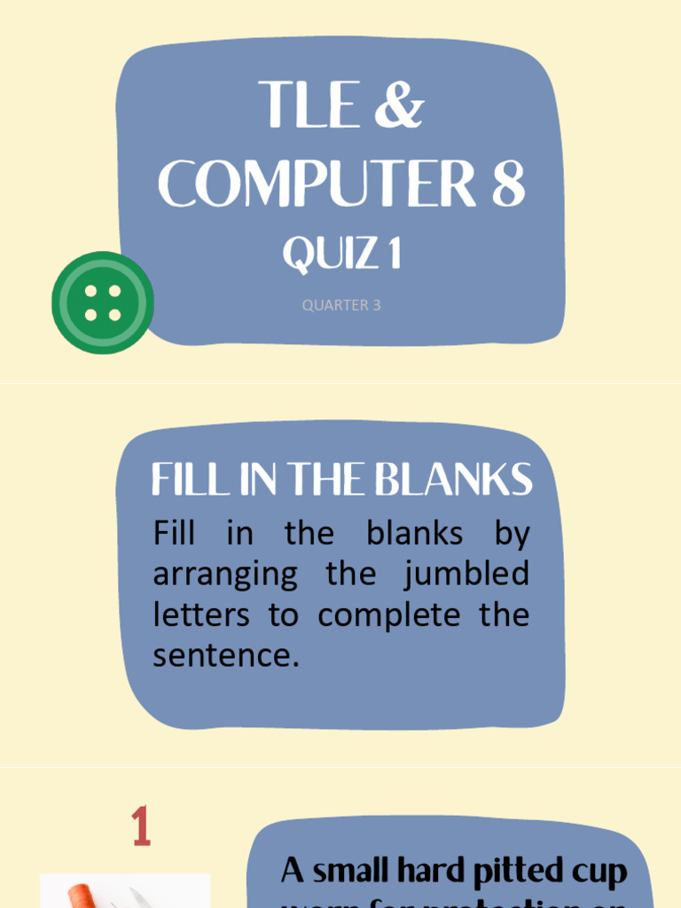 Tle&computer 8-Q3-Quiz 1 | PDF