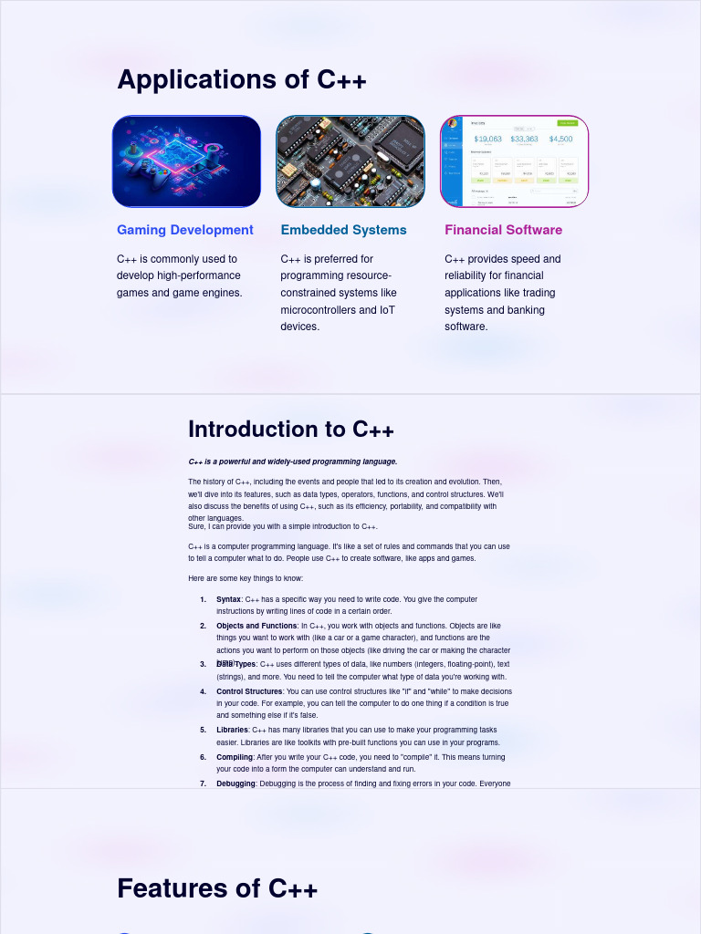 Introduction-to-Cpp Bca 2year Students | PDF | C++ | Constructor ... Introduction-to-Cpp Bca 2year Students | PDF | C++ | Constructor ...