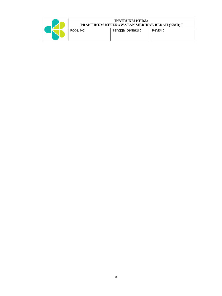 Panduan Praktikum KMB I | PDF