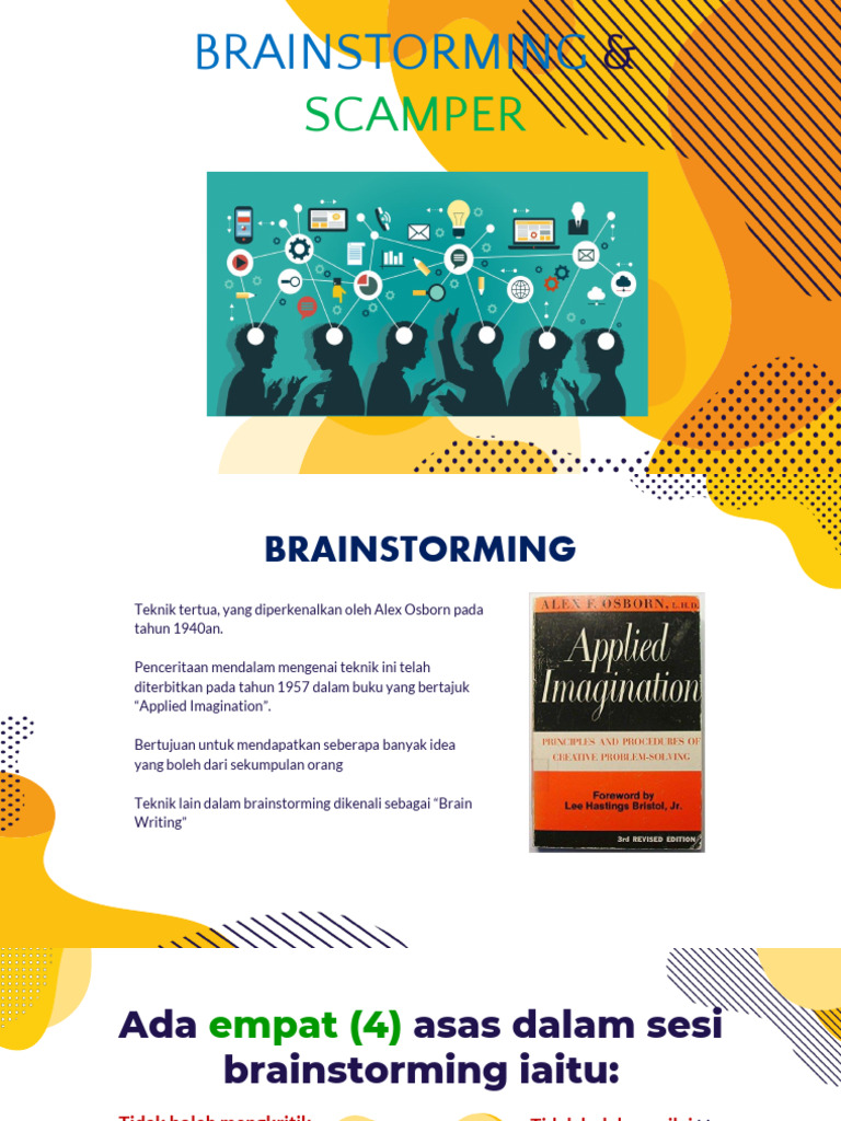 Slide Brainstorming Dan Scamper New | PDF | Karier & Perkembangan | Seni